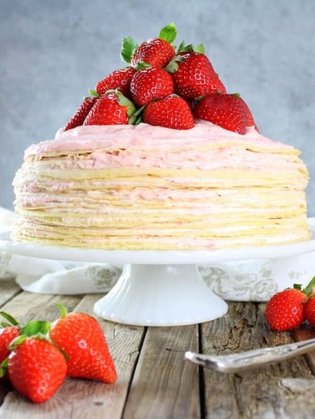 Easy Strawberry Crepe Cake Recipe You’ll Love! - Natureslandingtn